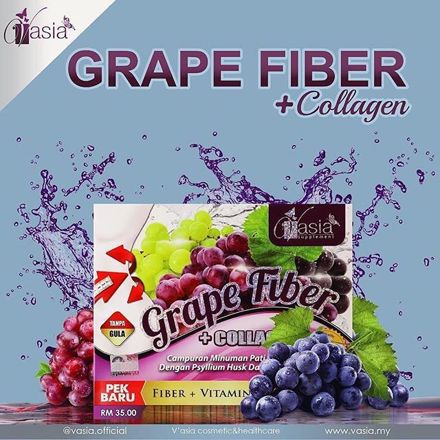 VASIA GRAPE FIBER (KOTAK) | Lazada