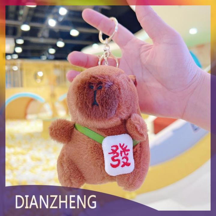 DIANZHENG Cute Cartoon Capybara Plush Keychian Creative Stuffed Dolls ...