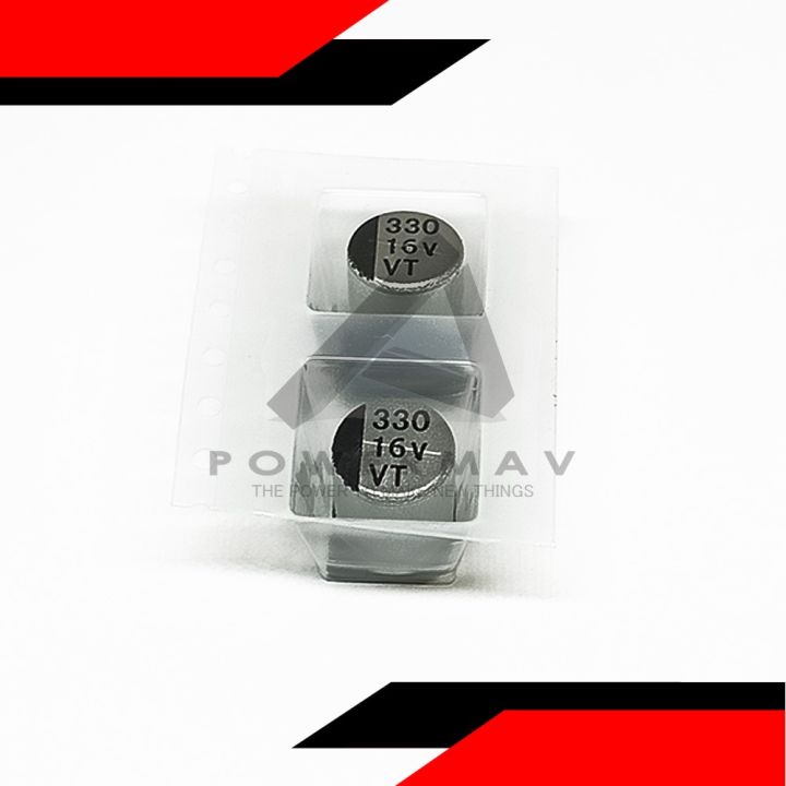 2pcs 330uf 16v capacitor smd Capacitor Low Leakage Current 20% -40°C ...