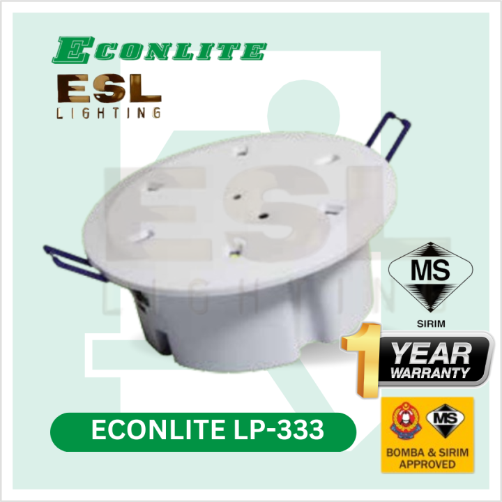 ESL LIGHTING ECONLITE HIGH EFFICIENCY (SELF-CONTAINED EMERGENCY ...