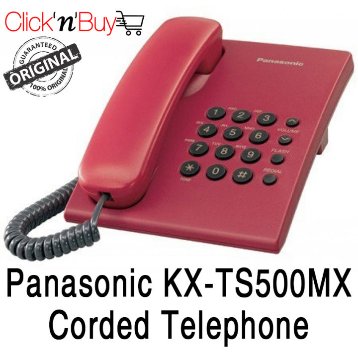Panasonic KX-TS500MX Telephone Corded. Panasonic TS500MX. Panasonic ...