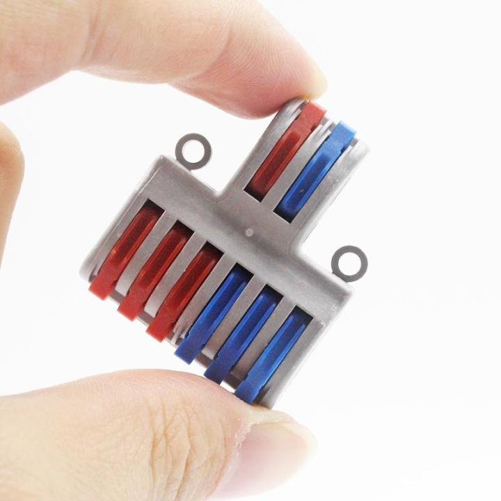 Wire Connector 2 In 6 Out Wire Splitter Terminal Compact Wiring Cable ...