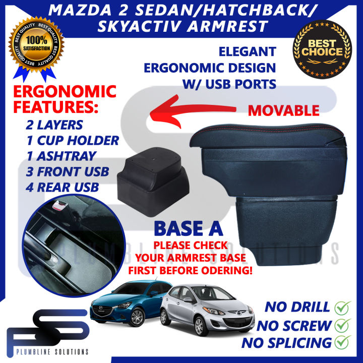 Car Armrest Mazda 2 / CX-3 CX3 / CX3 Accessory / Console Box Premium ...