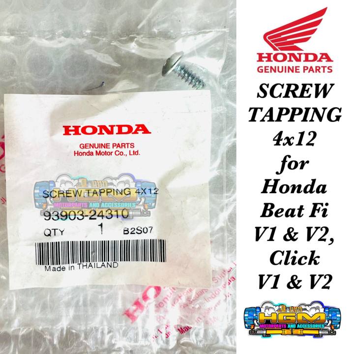 SCREW TAPPING 4X12 FOR HONDA CLICK V1 & V2 | ADV 150 | BEAT FI V1 & V2 ...