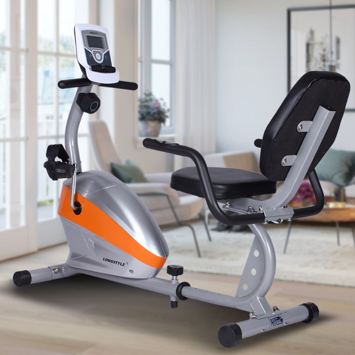 Horizontal exercise bike home spinning bike mute old people's hands and ...