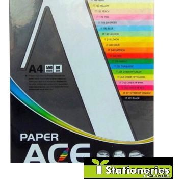 ACE PRIMA COLOUR PAPER 80GSM 450S A4 - BLACK | Lazada
