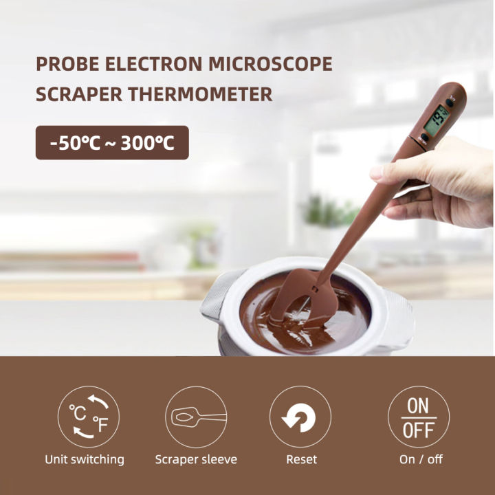 RCYAGO Food Temperature Meter Scraper -50°C~300°C Food Temperature ...