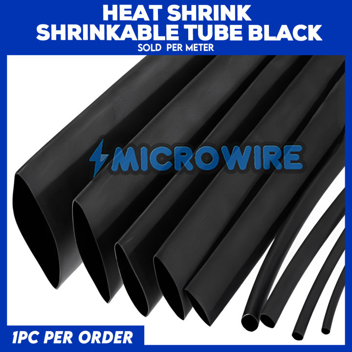 Shrinkable Heat Tube Black ( Sold Per Meter ) | Lazada PH