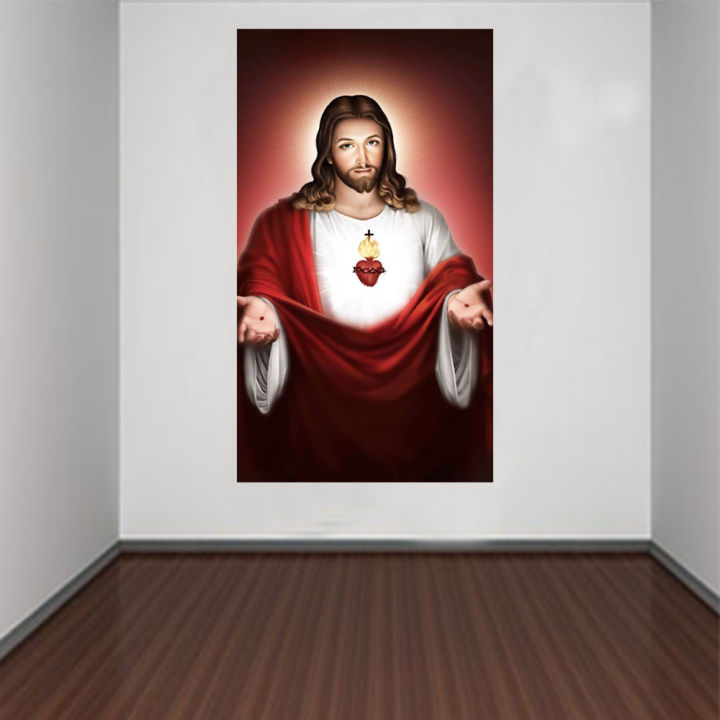 POSTER CETAK HIASAN DINDING JUMBO GAMBAR TUHAN YESUS AESTHETIC,TANPA ...