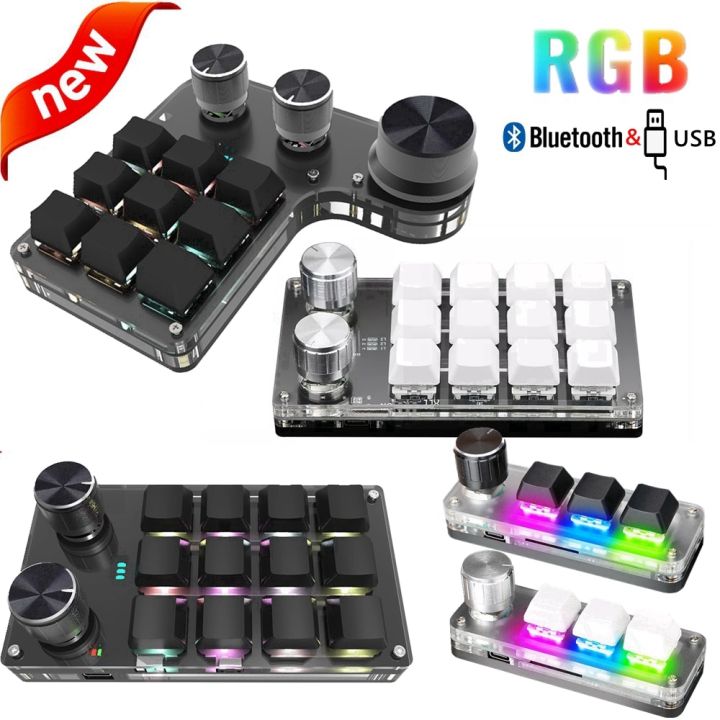 Custom Mini Knob Keyboard Key & Knob Mechanical Keyboard Programmable Copy And Paste DIY ...