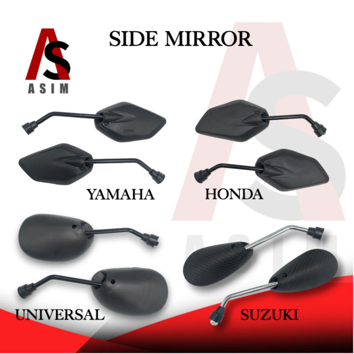 ASIM MOTORCYCLE 4 TYPES OF SIDE MIRROR FOR MOTORCYCLE | Lazada PH