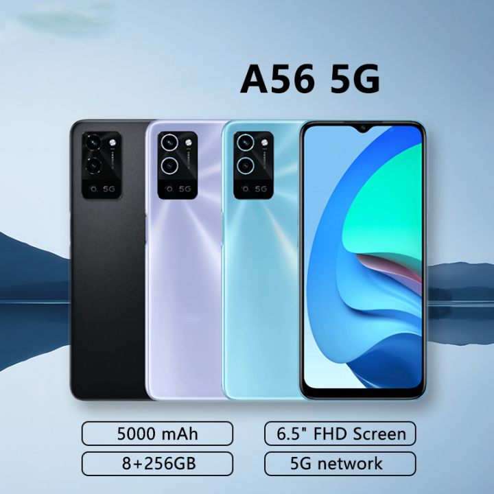A56 5G Smartphone Original 8+256GB Android Cellphone 6.5" IPS LCD ...