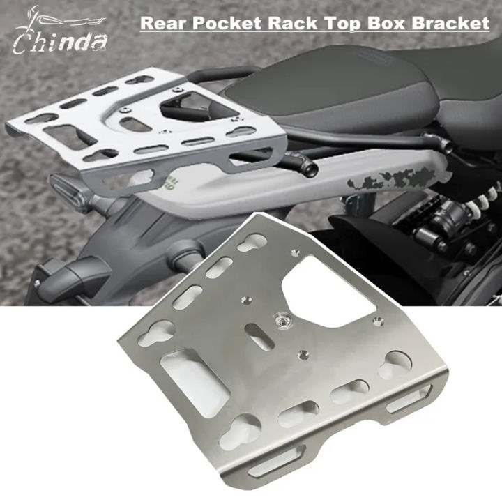 Motorcycle luggage rack holder rear bag rack top case bracket cargo ...