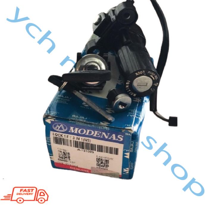 MODENAS PULSAR NS200 MAIN SWITCH / KEY SET 3 IN 1 WITHOUT TANK LOCK 100 ...