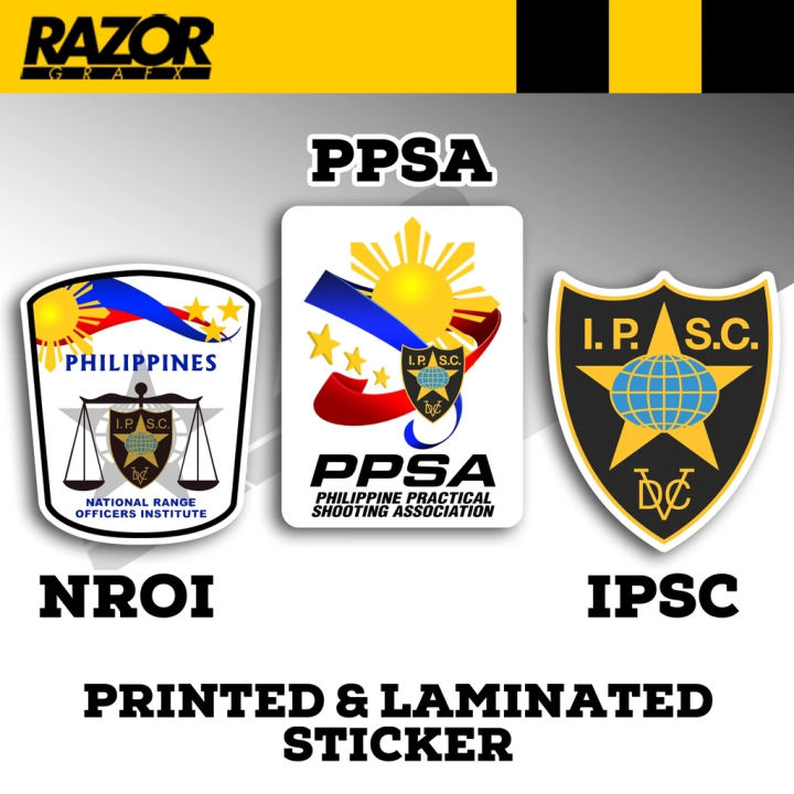 PPSA - NROI - IPSC Logo - Laminated/UV Sticker for Gun Enthusiasts ...
