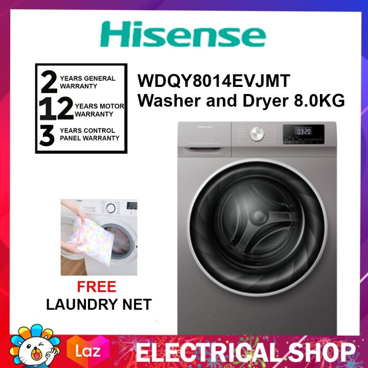 Hisense 10KG Front Load Washer and 6KG Dryer 2 in 1 Washer Dryer ...