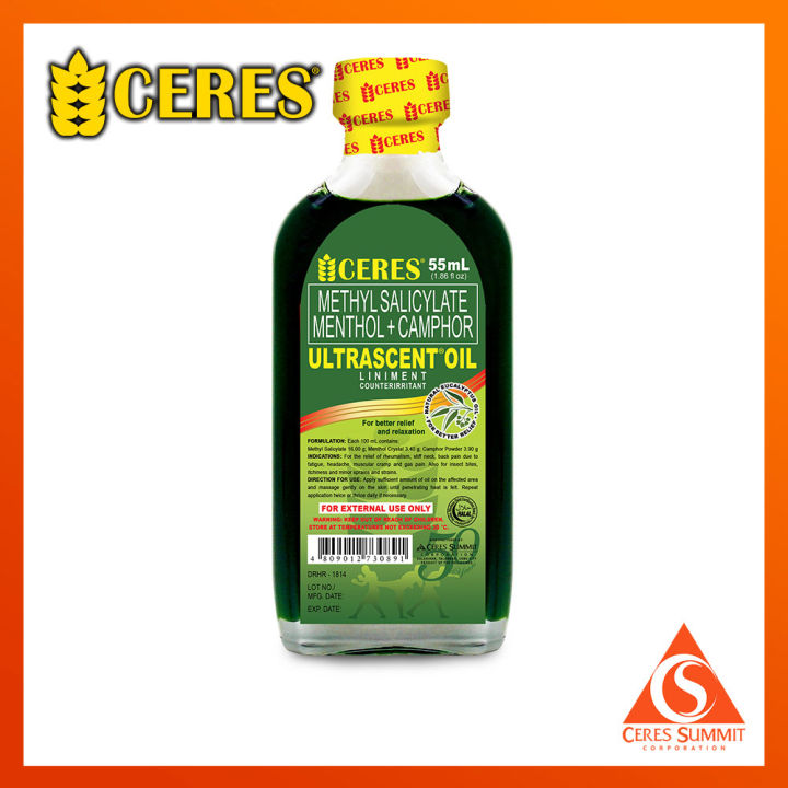 Ceres Ultrascent Oil Liniment Original with Eucalyptus Oil SPA Pain ...