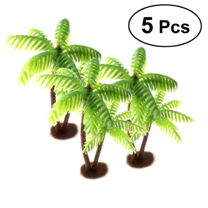 【LALA】 Creative Mini Plastic Coconut Palm Tree for Terrariums and Fairy ...