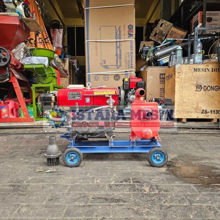 MESIN POMPA AIR IRIGASI SAWAH NS 50 COMPLETE MESIN DIESEL DONGFENG 8PK ...