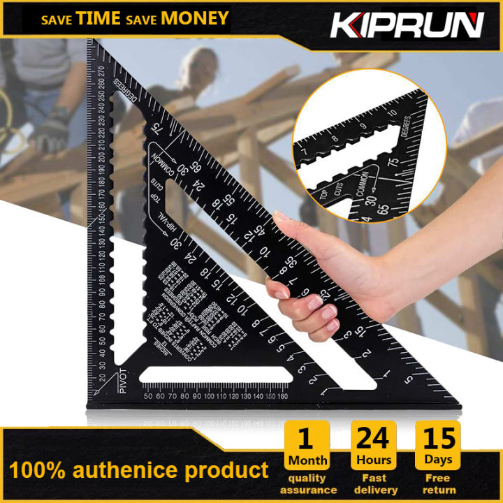 [Ready stock] KIPRUN 12'' Aluminum Alloy Triangle Ruler， Angle ...