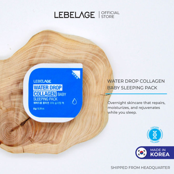 Lebelage Water Drop Collagen Baby Sleeping Pack 8gram | Lazada
