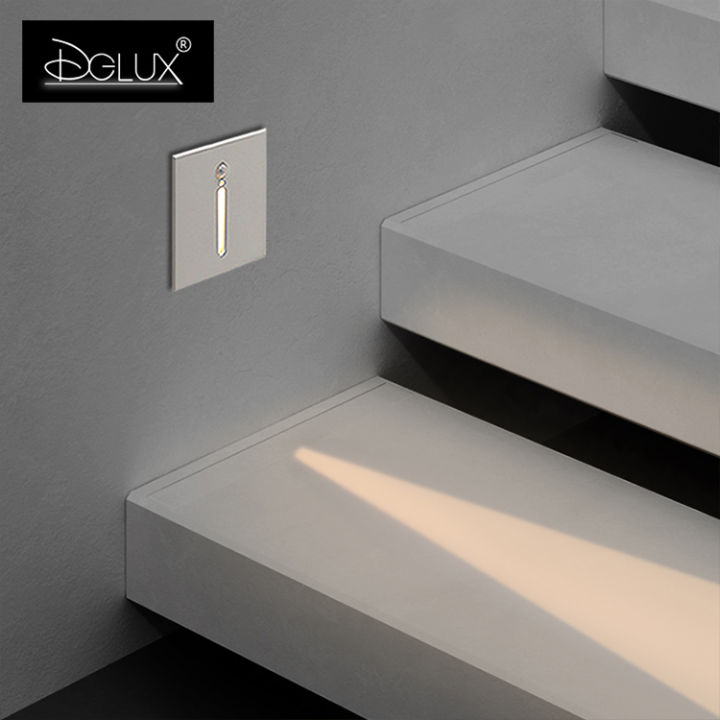 DGLUX Hot Selling Aluminum Alloy Inligent Sensor Indoor Footlight 3w ...