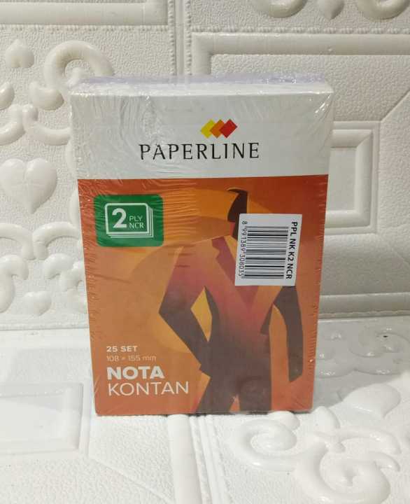 Nota kontan 2 ply NCR merek paperline isi 10 buku Ukuran Kecil | Lazada ...