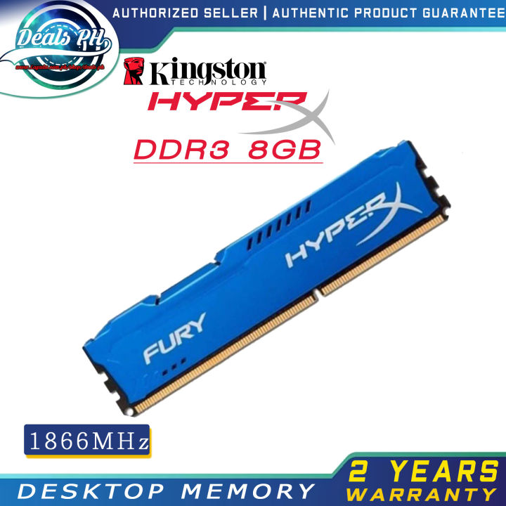 Kingston HyperX Fury ddr3 8gb Ram (1866Mhz) memory for desktop | Desktop Ram | Lazada PH