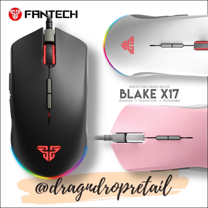 FANTECH BLAKE X17 Professional Macro RGB Wired Gaming Mouse | Lazada PH