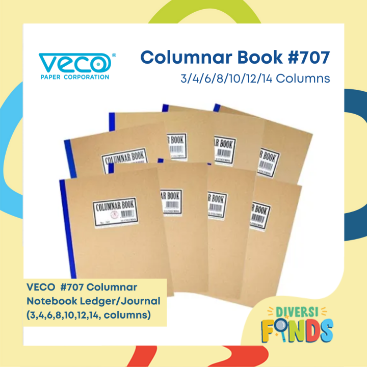Accounting Books - Veco Columnar Book (3, 4, 6, 10, 14 columns) | Lazada PH