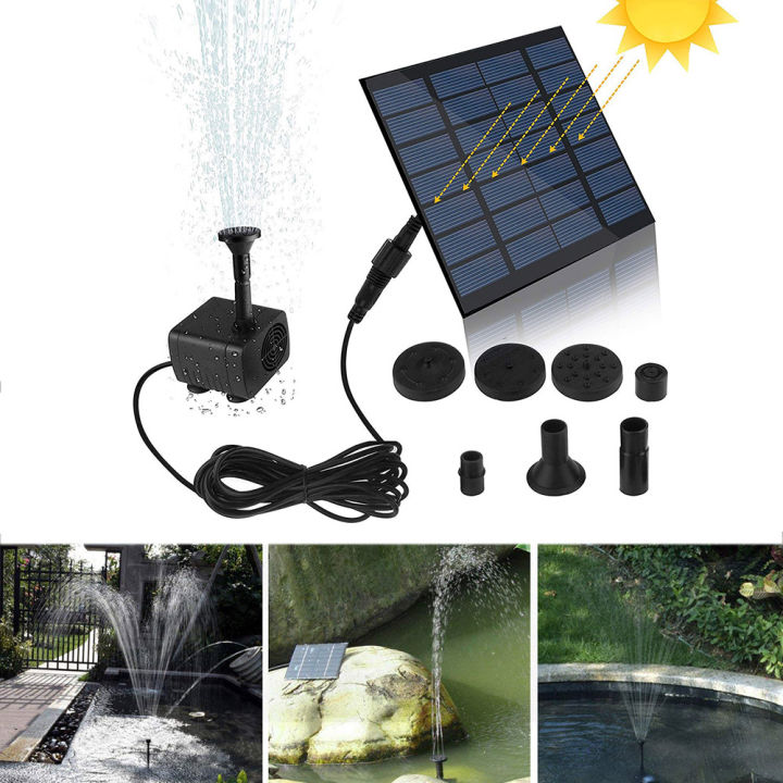 Mini Solar Fountain Pump Solar Water Pump Power Panel Kit Solar Panel ...
