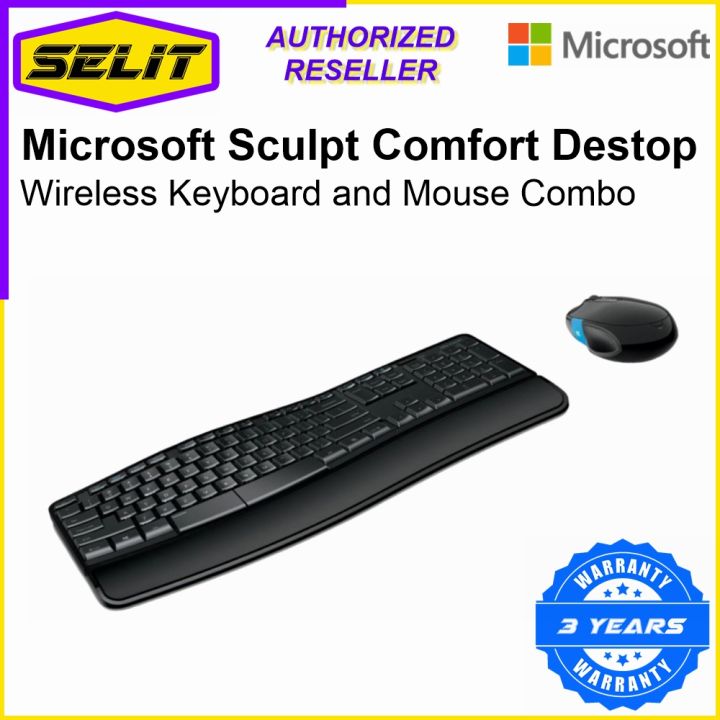 Microsoft Wireless Sculpt Comfort Desktop Keyboard and Mouse Combo ...