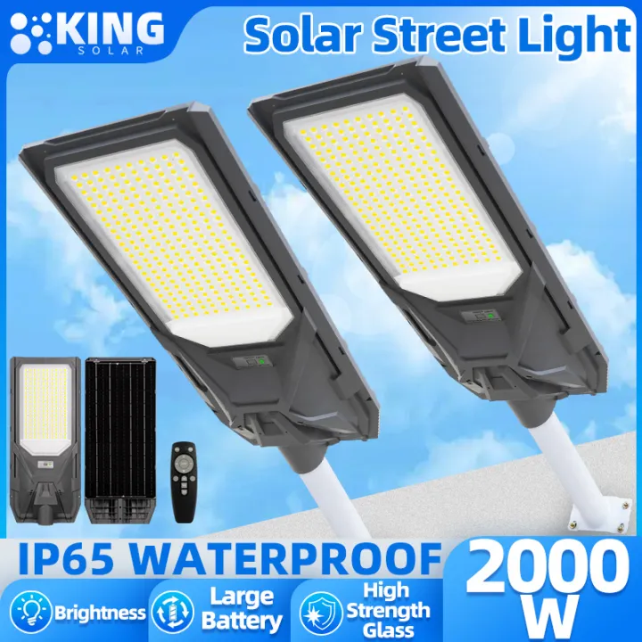KINGSOLAR Buy 1 Take 1 Solar light 2000W super bright solar light ...