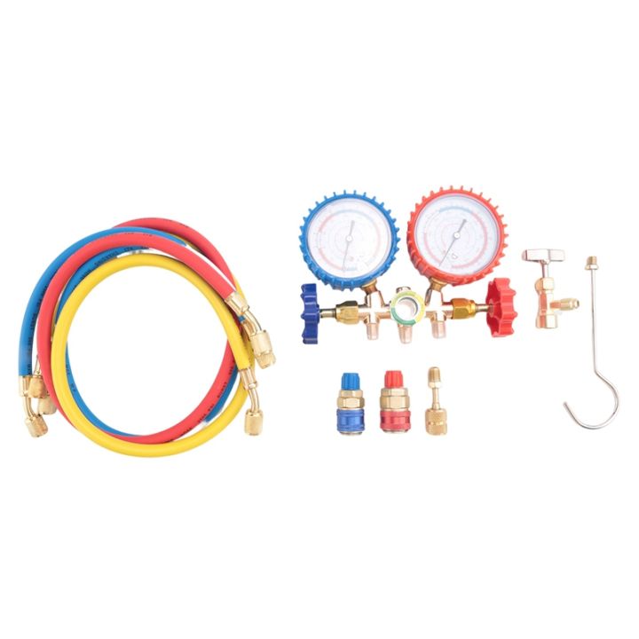 Refrigerant Manifold Gauge Set for R12 R22 R404A Air Conditioning Tools ...