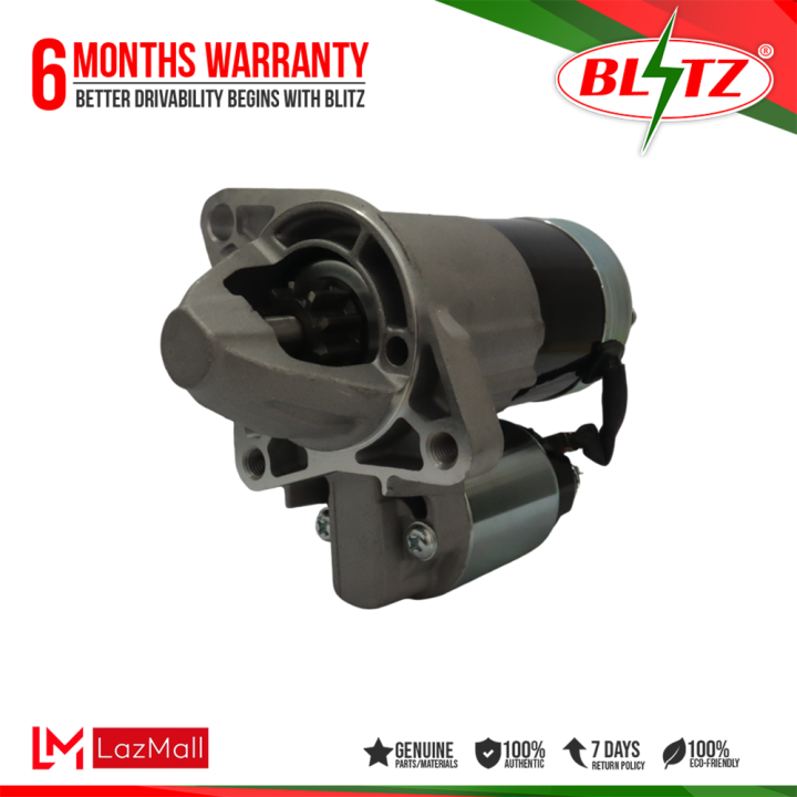 BLITZ STARTER ASSEMBLY MAZDA 323 12V / 1.2KW 10 TEETH '03 6 MONTHS WARRANTY | Lazada PH
