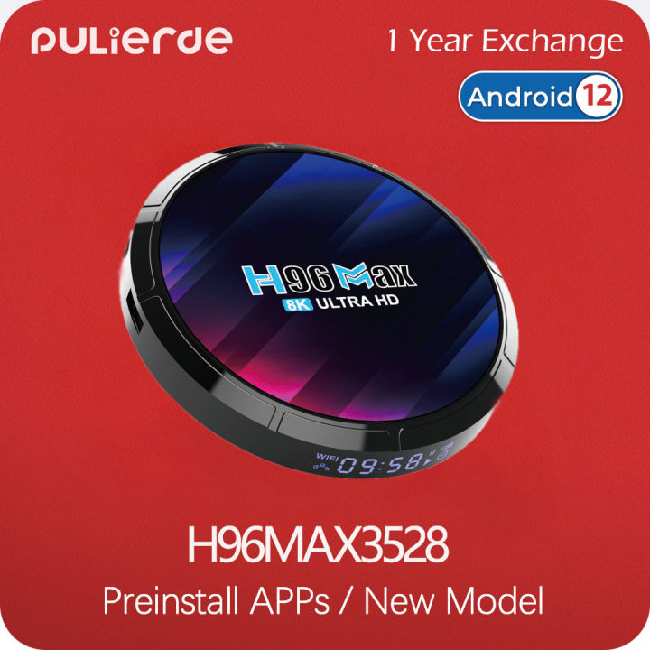 2023 NEW H96 Max (Pre-install 10k Channels/Movies) RK3528 TVBox4GB+64GB Android 13.0 Smart Tv ...