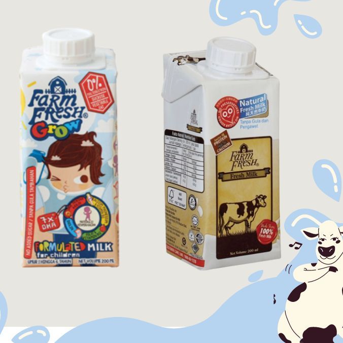 Farm Fresh Milk 200 ml X 12 boxes Original Susu Farm Fresh Milk / Farm ...