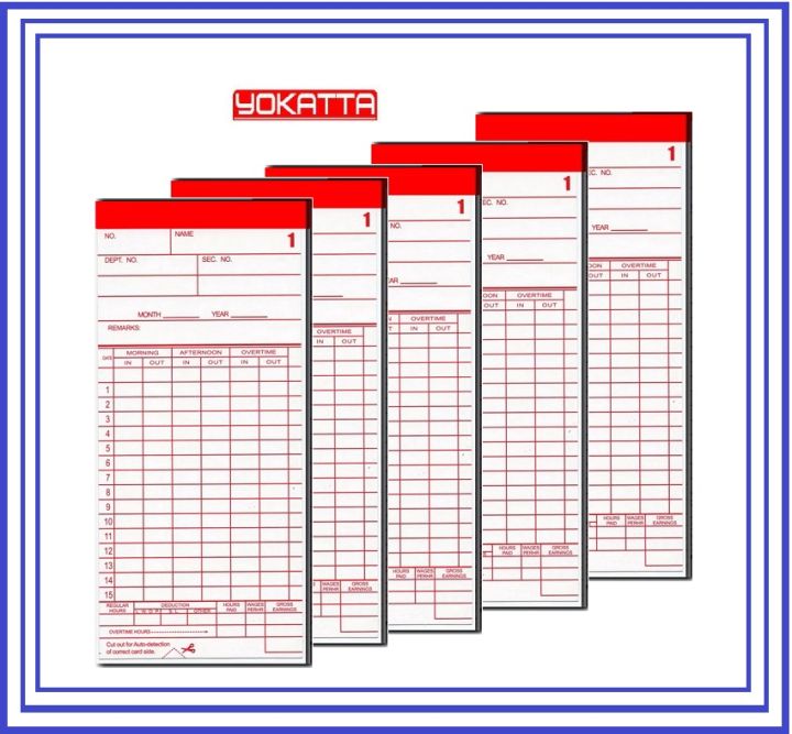 Bundy Clock DTR Yokatta C9000+ Standard Time Card 400pcs Time Card ...