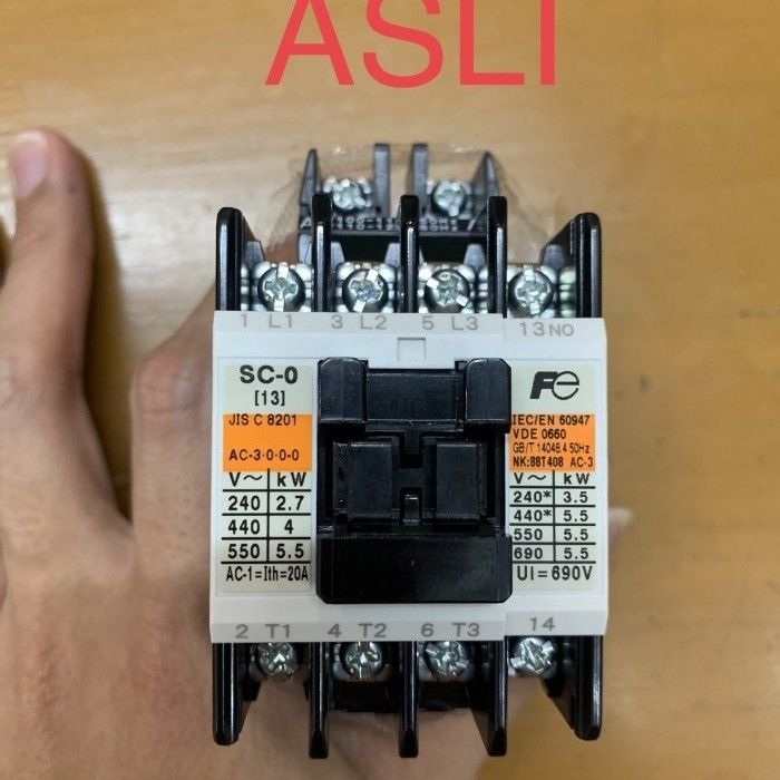 PROMO- KONTAKTOR CONTACTOR FUJI SC-0 110,220,380 VAC FUJI ELECTRIC - 220VAC | Lazada Indonesia