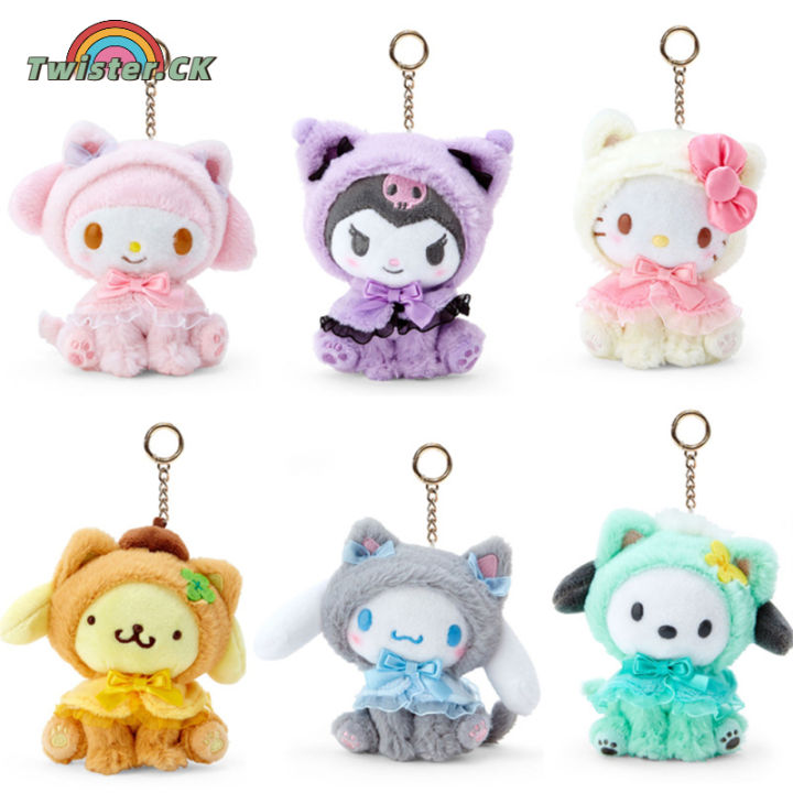 TK 10cm Kawaii Kuromi Plush Doll Pendant Cute Anime Character Plush ...