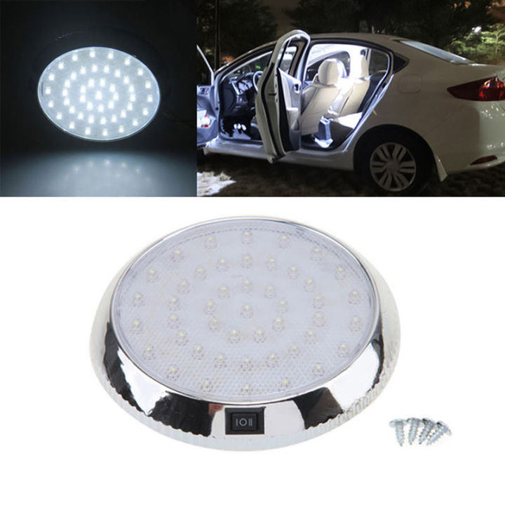 MEIK Car Vehicle 46 LED Interior Indoor Roof Ceiling Dome Light White ...