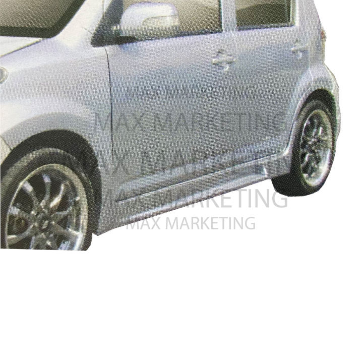 LL9026 (FIBER) PERODUA MYVI MUGEN SIDE SKIRT (FIBER GLASS)SKIRT LIP ...