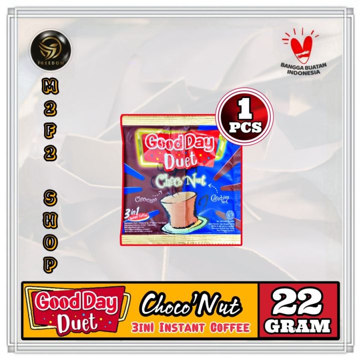 Kopi Good Day Duet Choco Nut 3in1 Sachet - 22 gr (Kemasan Satuan ...