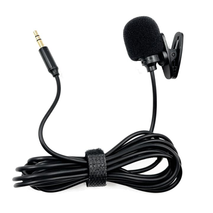 Lavalier Microphone Mic Stereo Audio Mini Wired Mic 3.5mm Plug for ...