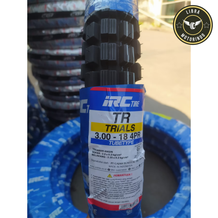 Ban Motor Trail IRC TR 4PR Trails Ukuran 300-18 Non Tubless | Lazada ...