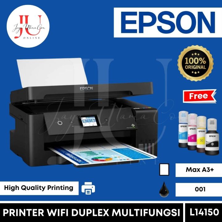 Printer Epson EcoTank L14150 A3+ Wi-Fi Duplex Wide-Format All-in-One ...