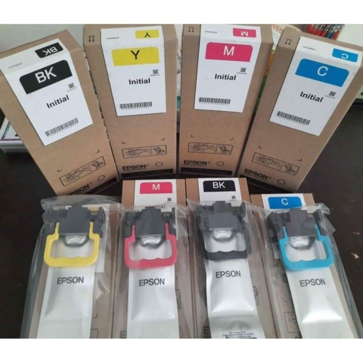 Original EPSON WF-C5290 WF- C5790 Initial Ink Pack - Black Cyan Magenta ...