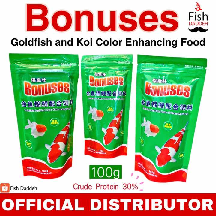 Bonuses Goldfish & Koi Color Enhancing Fish Food 30g 100g | Lazada PH