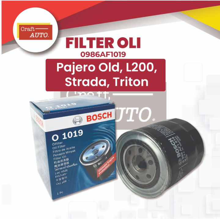 Filter Oli / Oil Filter Pajero Old L200 Strada Triton Bosch | Lazada ...