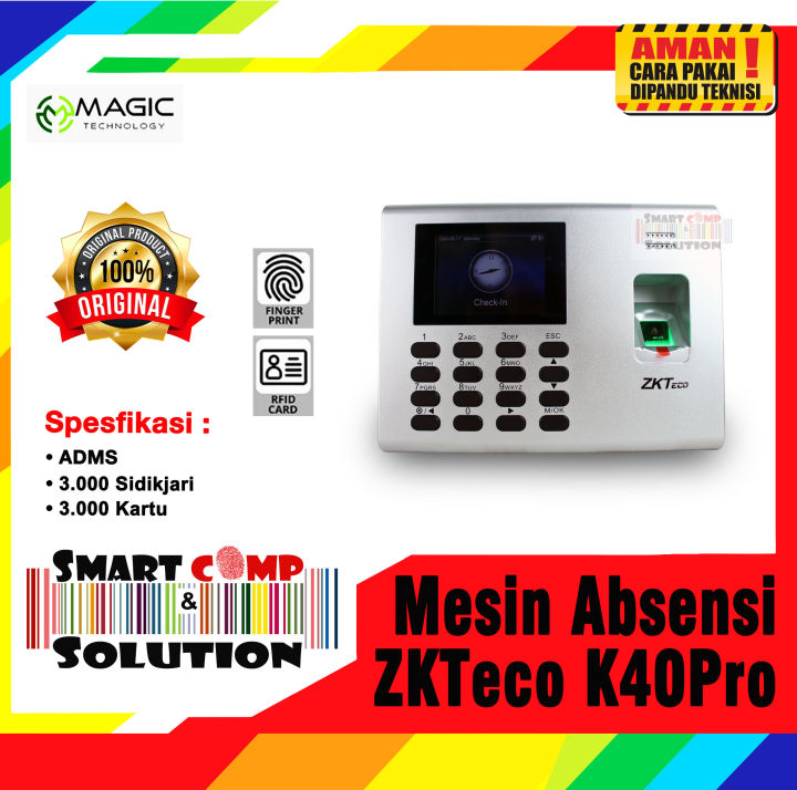 Mesin Absensi Sidik Jari Magic MP340 / MP-340 - Fingerprint Zkteco K40 pro | Lazada Indonesia
